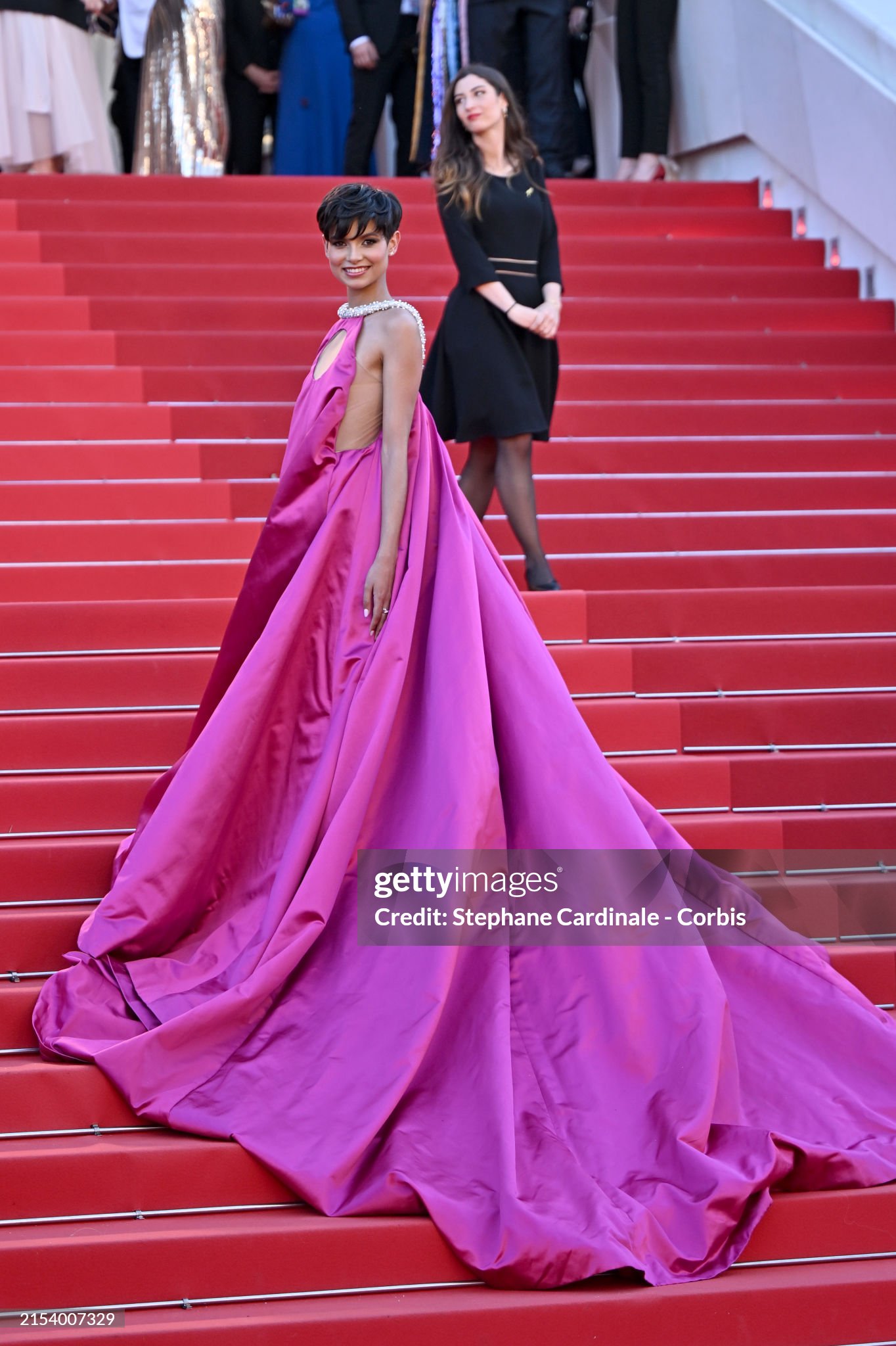 Eve Gilles Wears Stephane Rolland At Cannes Film Festival