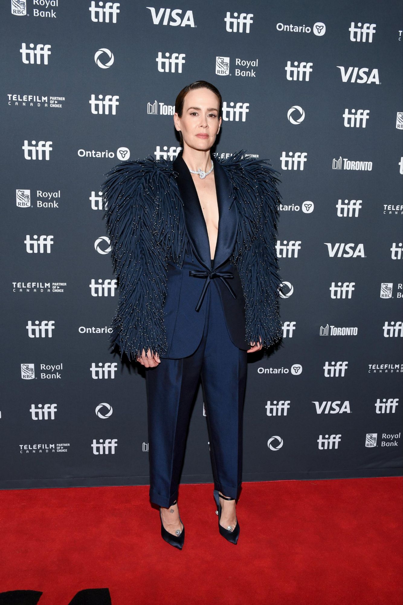 Sarah Paulson Wears Schiaparelli To the 49th Toronto International Film ...