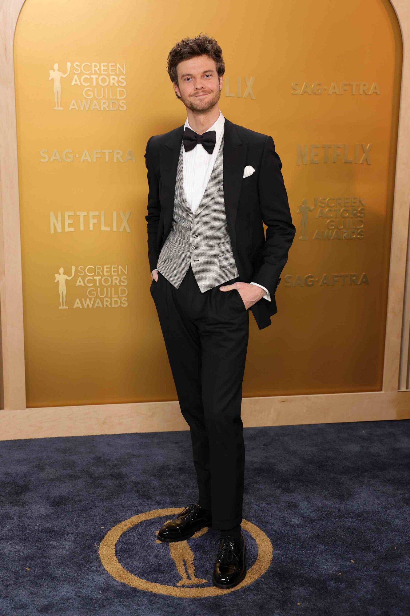 Jack Quaid wears Dunhill to Annual Screen Actors Guild Awards